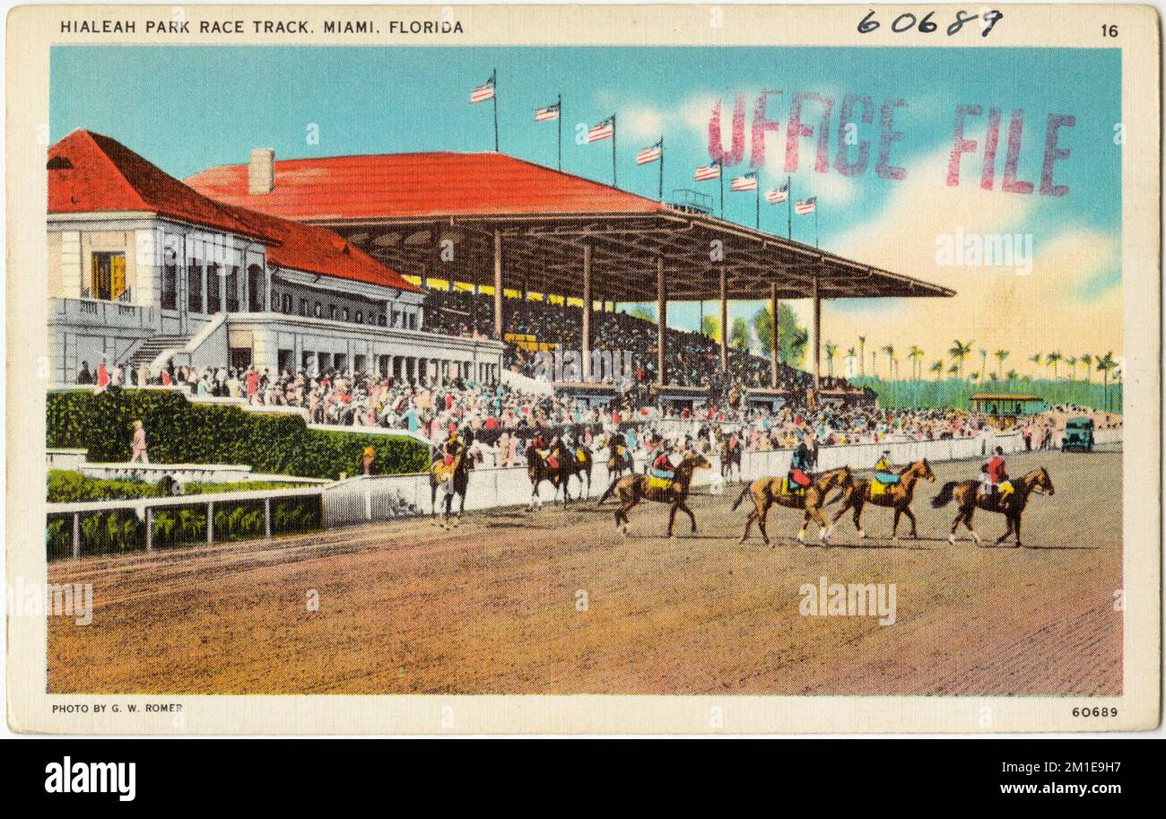 Hialeah Park race track, Miami, Florida , Sports & recreation ...