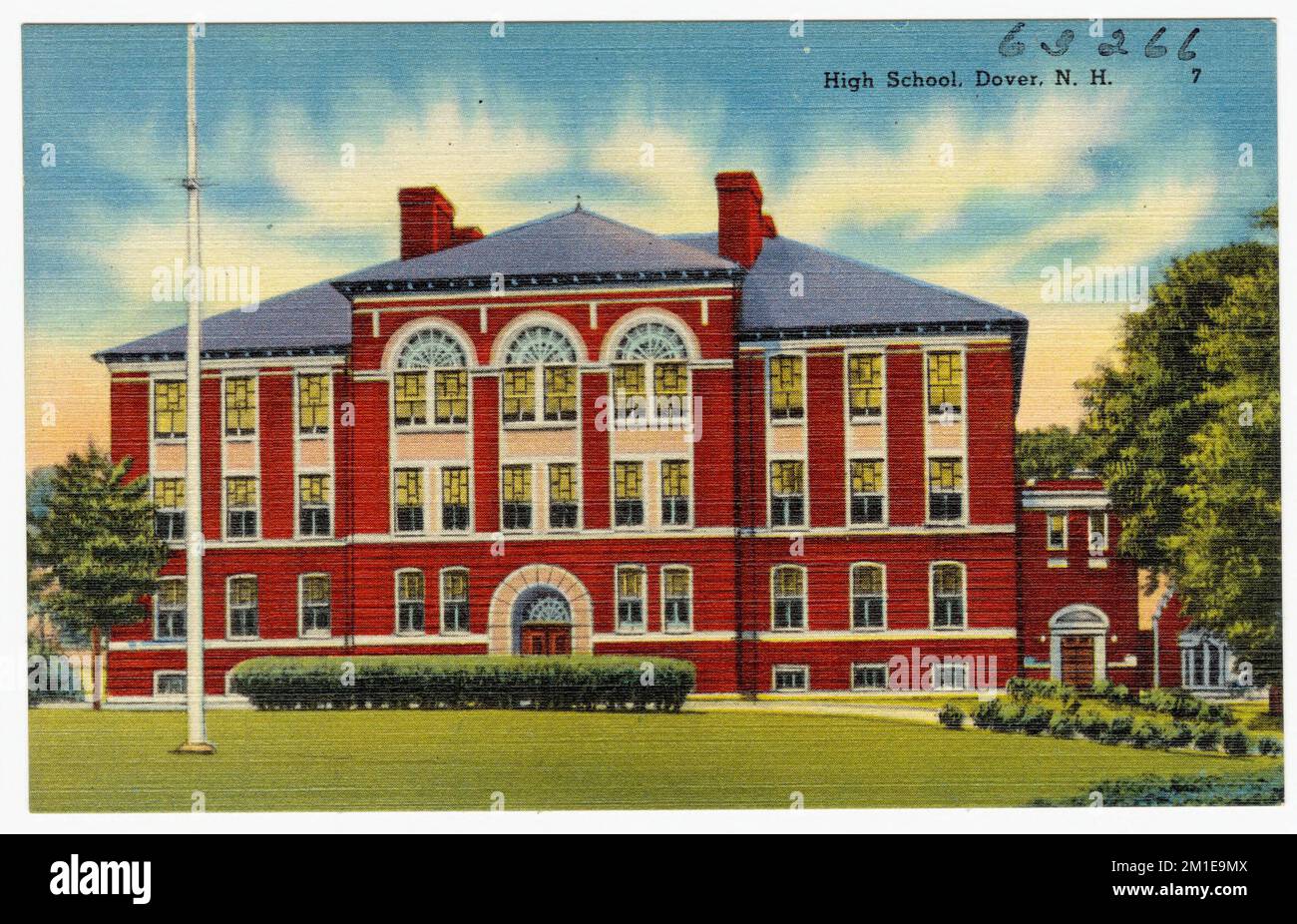 High school, Dover, N.H. , Schools, Tichnor Brothers Collection ...