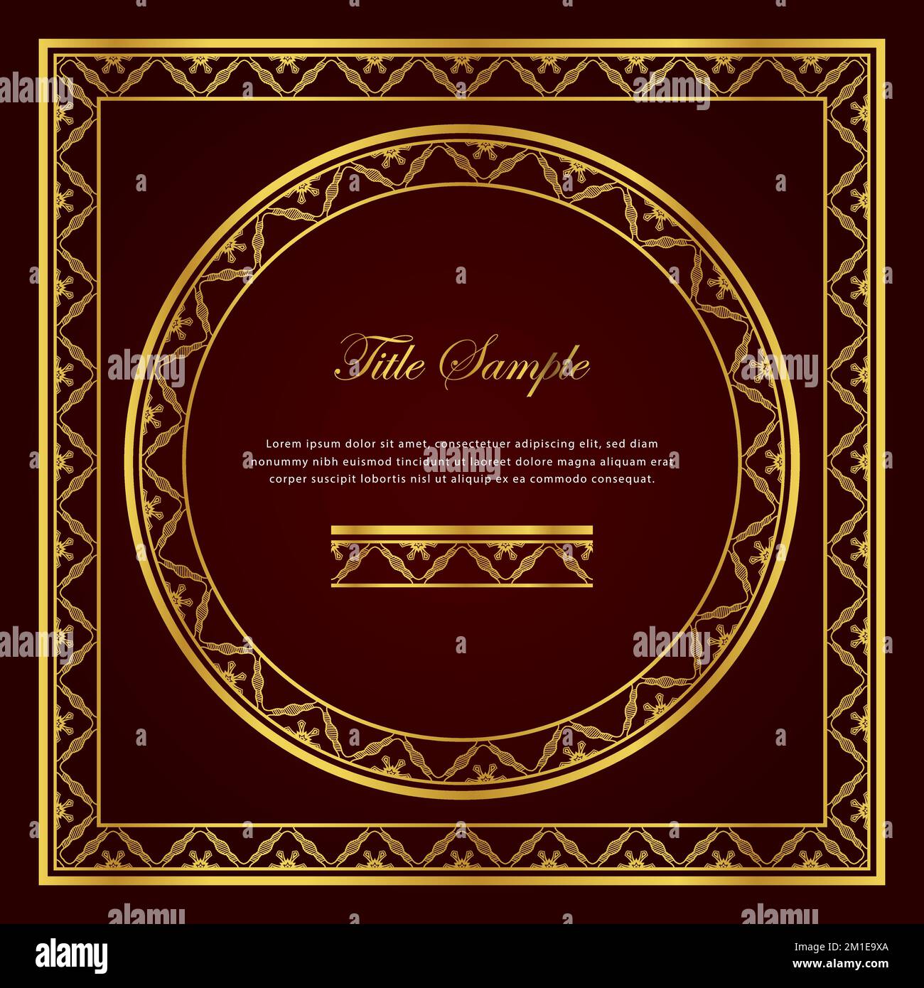 Luxury golden square and round frame set Stock Vector Image & Art - Alamy