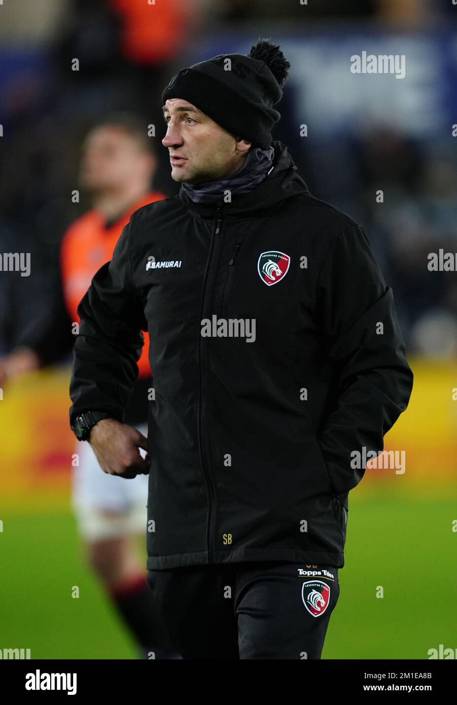 Leicester Tigers Head Coach, Steve Borthwick, coaches ahead of the ...