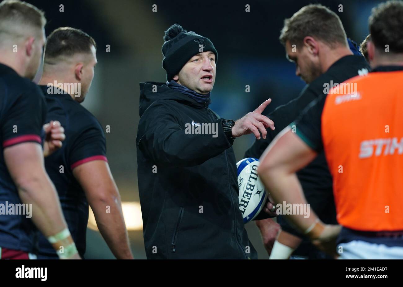 Leicester Tigers Head Coach, Steve Borthwick, coaches ahead of the ...