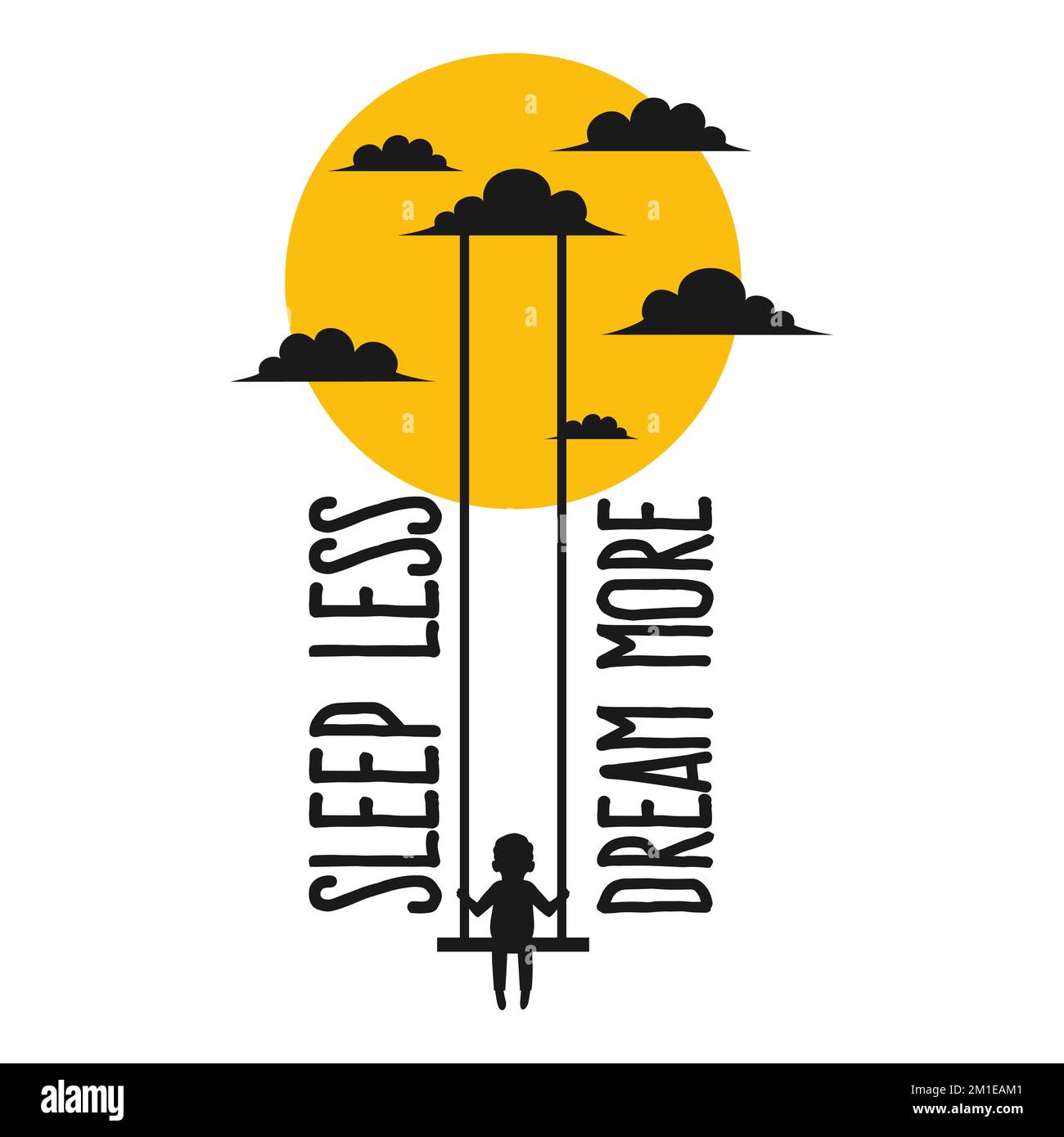 Less is more poster Stock Vector Images - Alamy