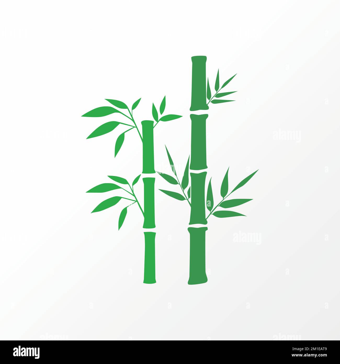 Amazing bamboo with leaf Image graphic icon logo design abstract ...