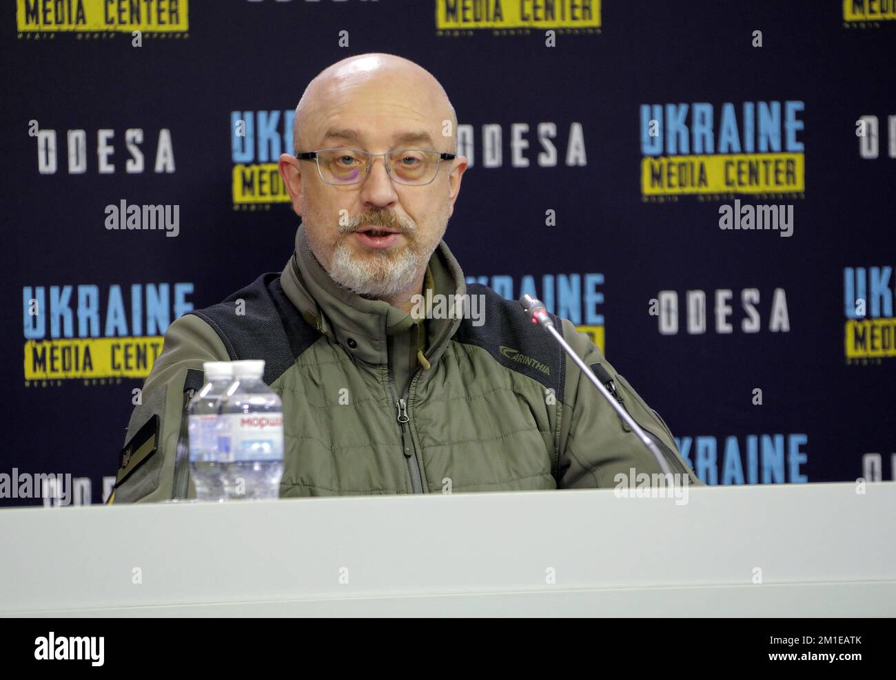 Non Exclusive: ODESA, UKRAINE - DECEMBER 11, 2022 - Minister of Defence ...