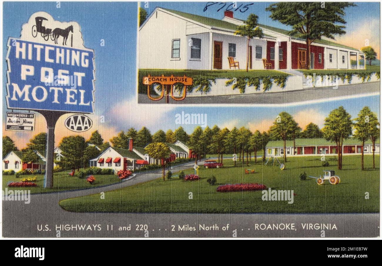 Hitching Post Motel, U.S. Highway 11 and 220... 2 miles north of ...