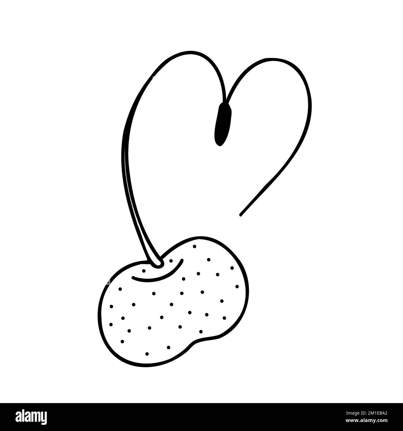 Cherry shape Black and White Stock Photos & Images - Alamy