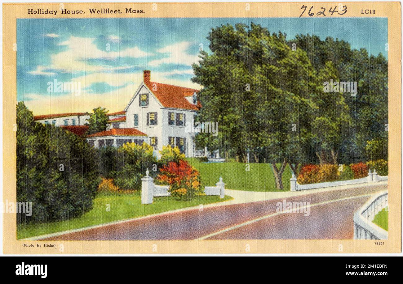 Holliday house, Wellfleet, Mass. , Houses, Tichnor Brothers Collection ...