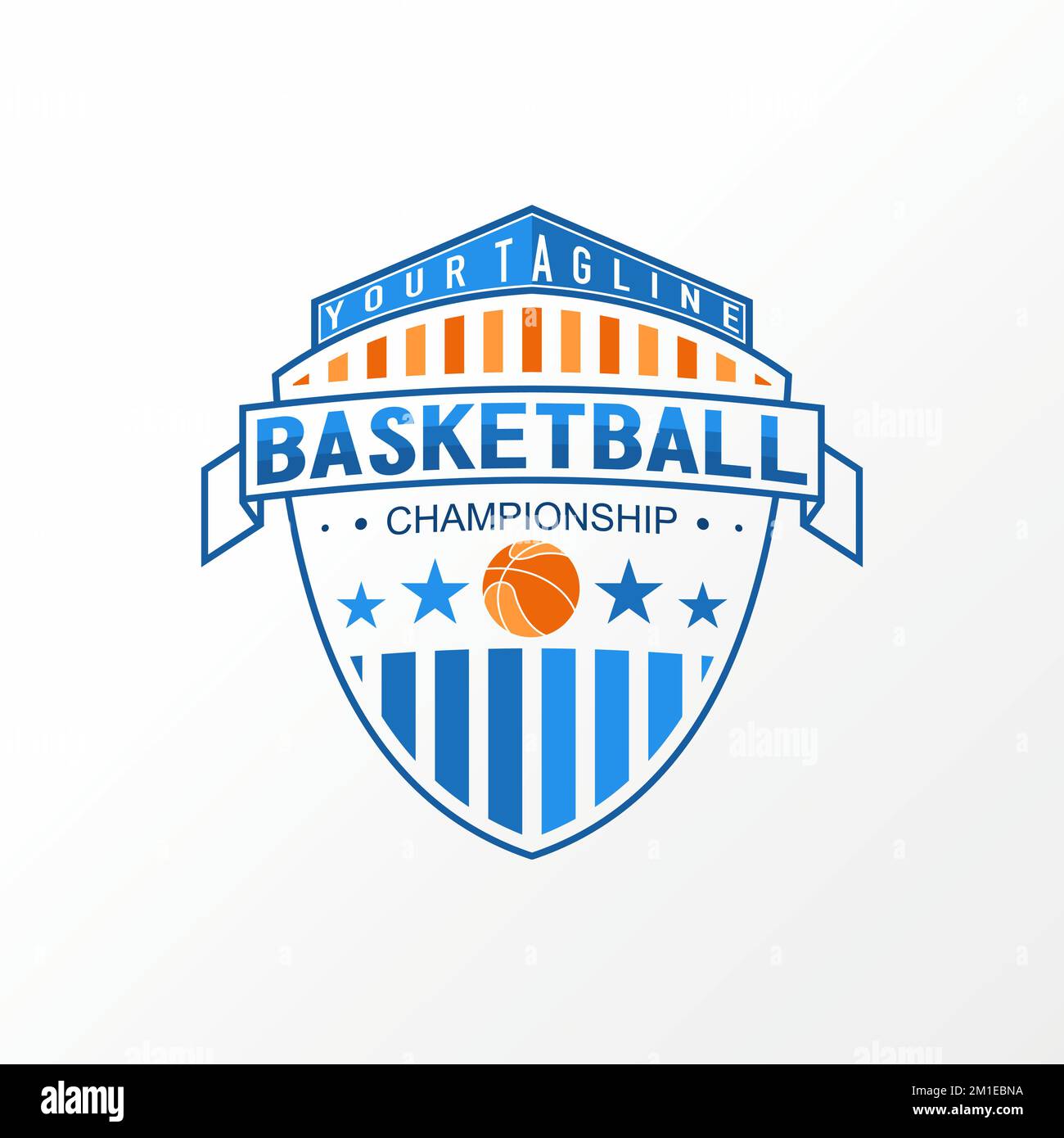 Amazing basketball emblem with ball graphic icon logo design abstract ...