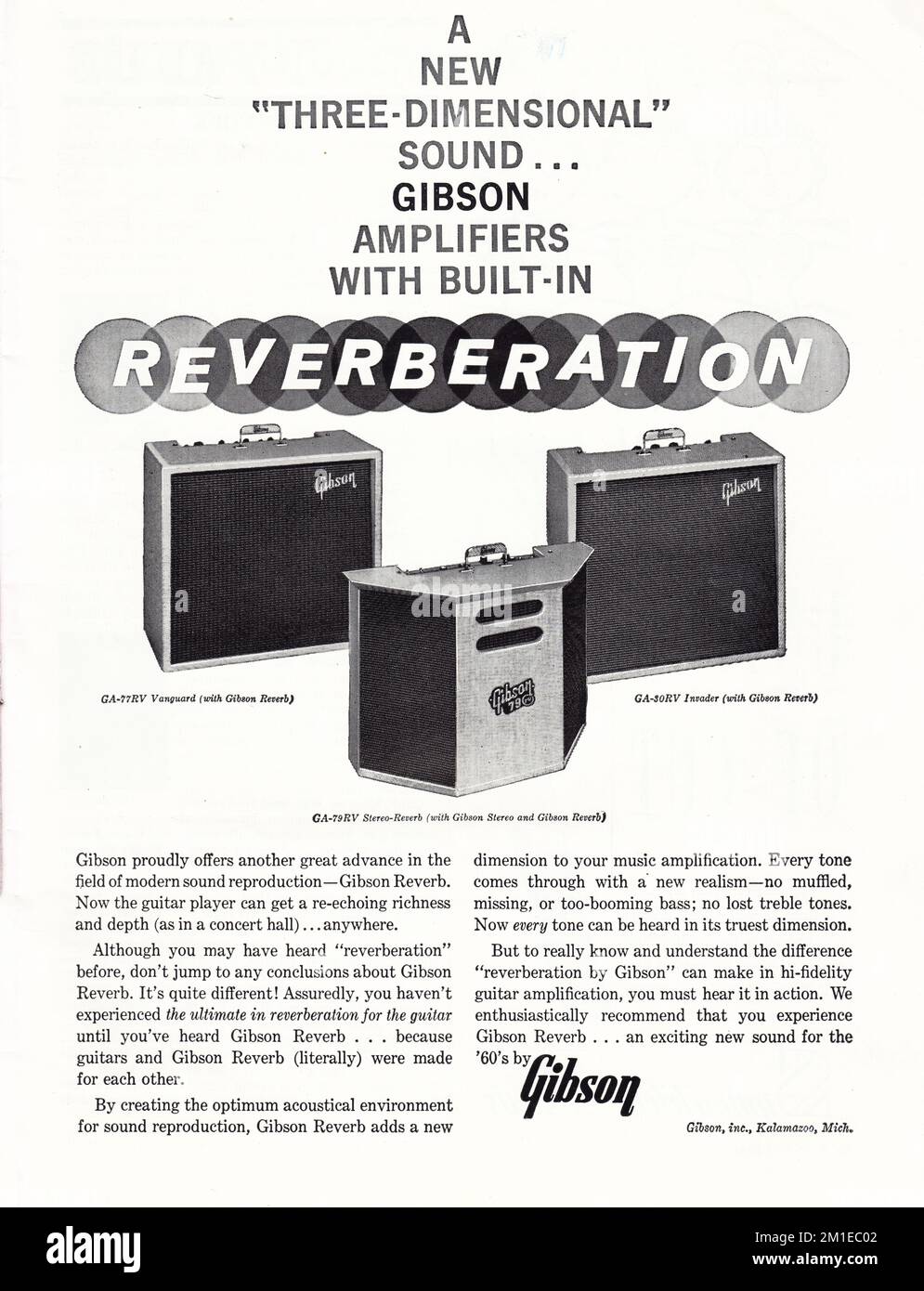 Gibson reverb hi-res stock photography and images - Alamy