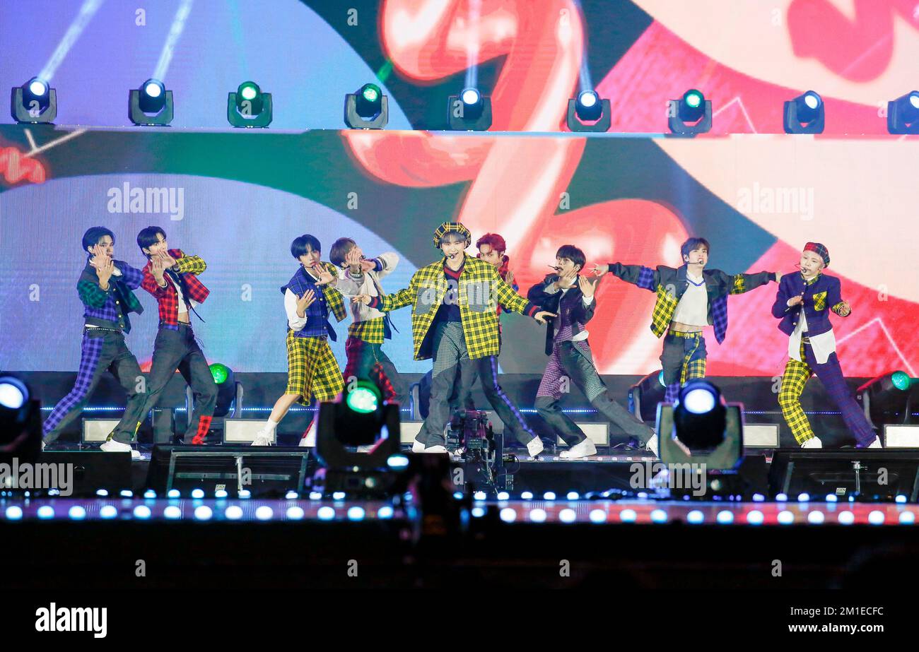 CRAVITY, Oct 7, 2022 : K-pop boy group CRAVITY performs during the-K ...