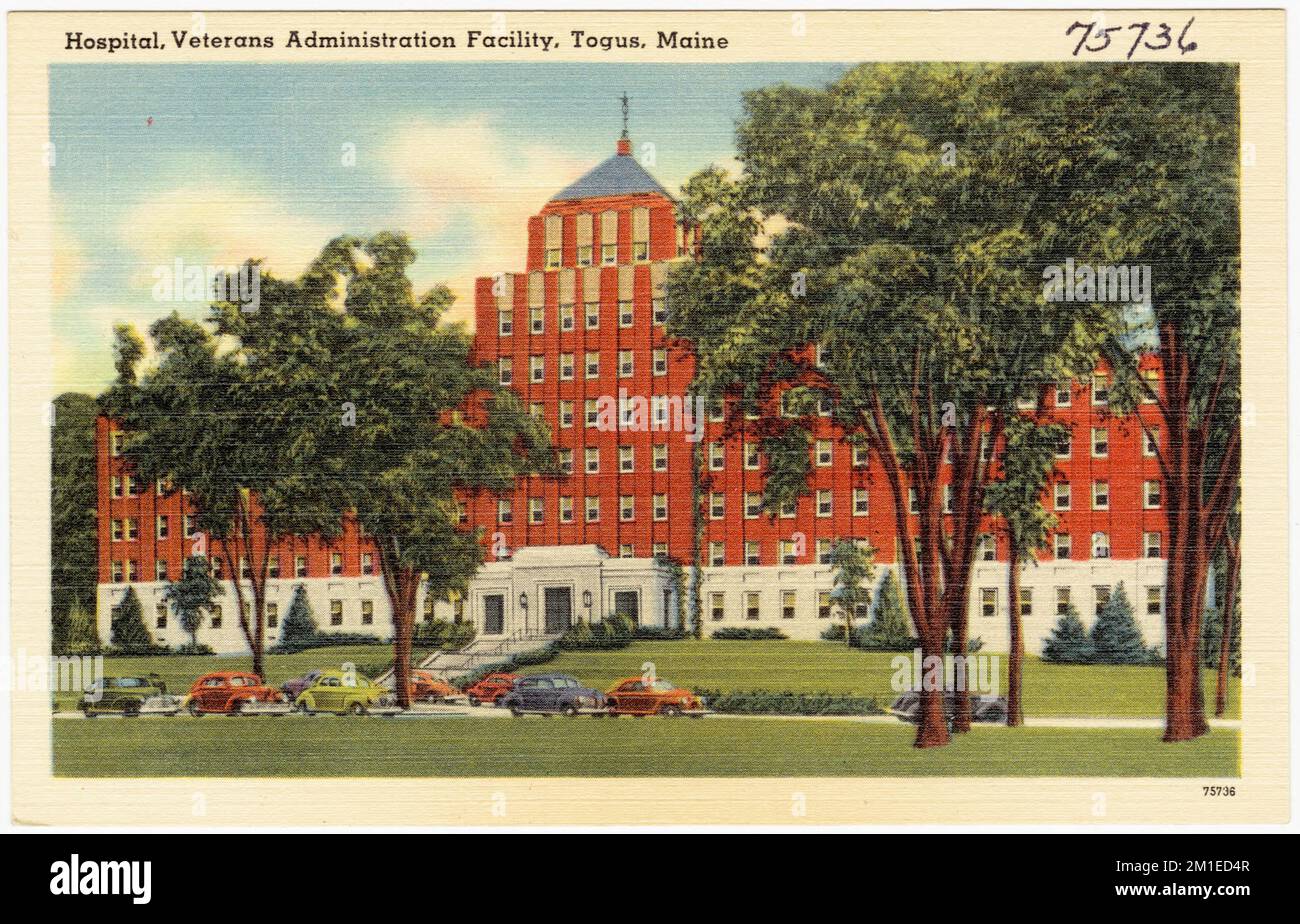 Hospital, Veterans Administration Facility, Togus, Maine , Hospitals ...