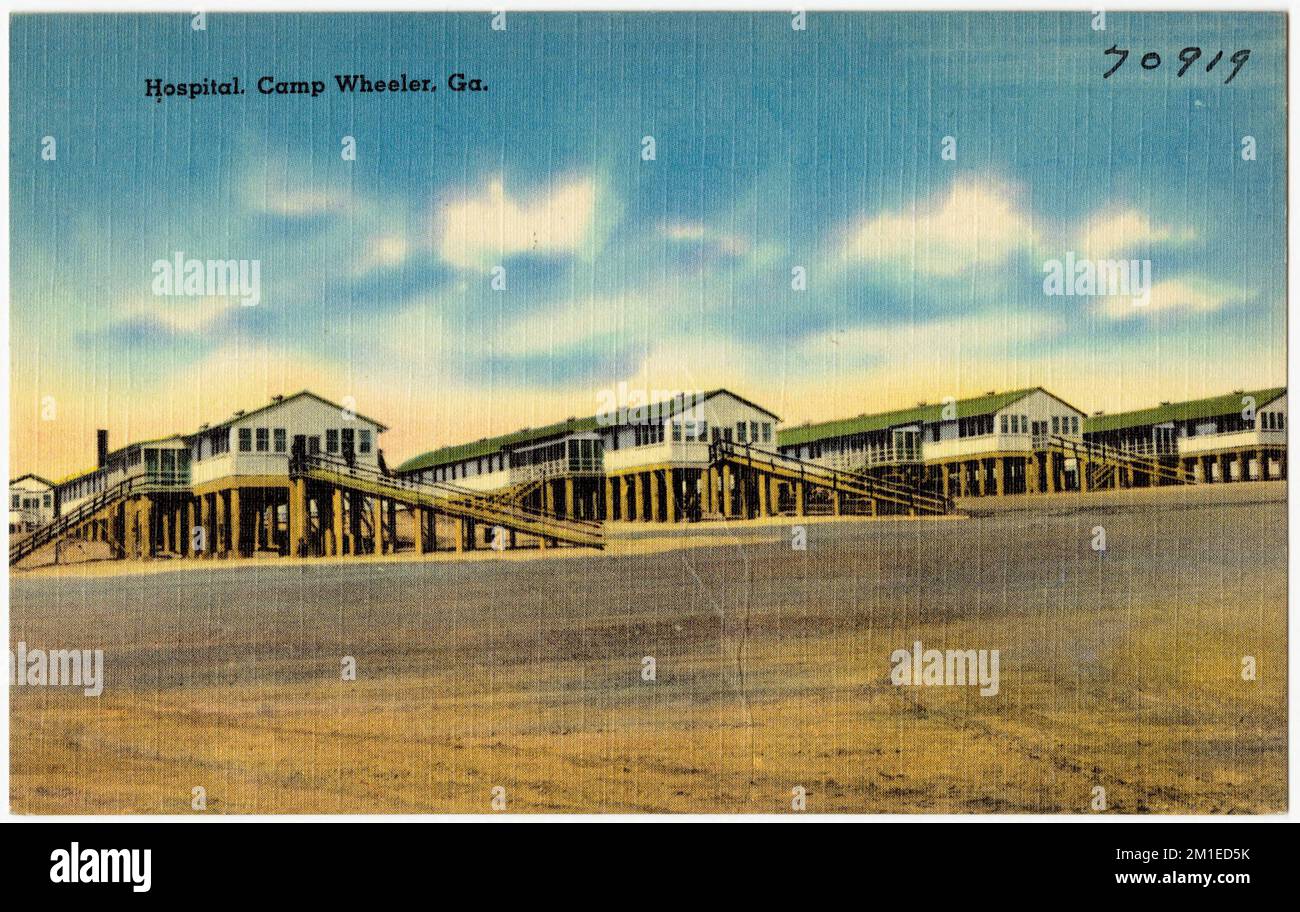 Hospital, Camp Wheeler, Ga. , Military facilities, Hospitals, Tichnor ...
