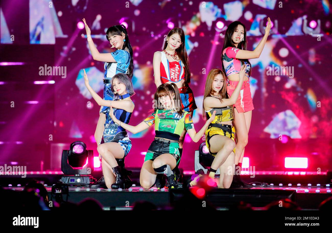 IVE, Oct 7, 2022 : K-pop girl group IVE performs during the-K Concert held as a part of K ...