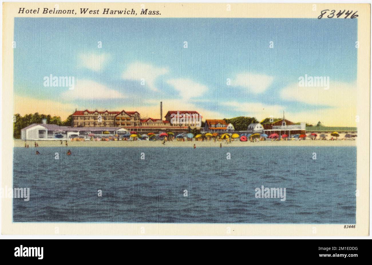 Hotel Belmont, West Harwich, Mass. , Hotels, Beaches, Tichnor Brothers ...