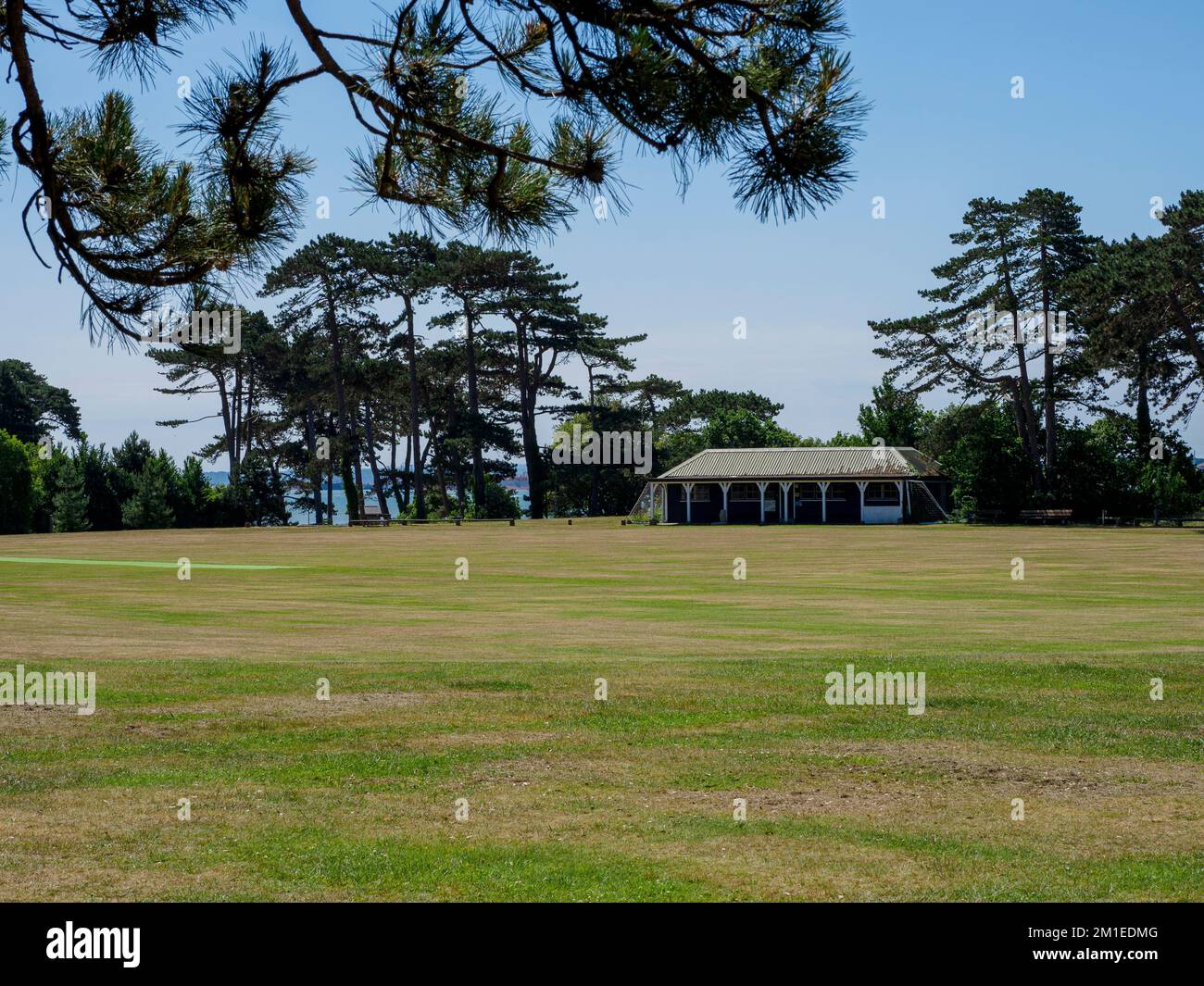 Royal Victoria Country Park, cricket club, Netley, Hampshire, UK Stock ...