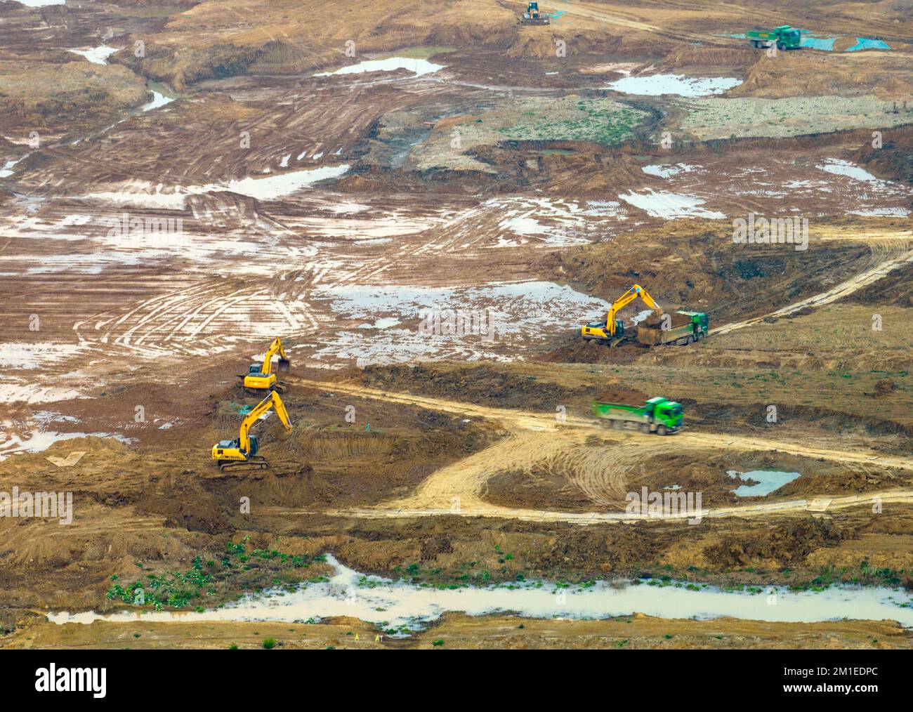 HUAI'AN, CHINA - DECEMBER 11, 2022 - The construction site of the ...
