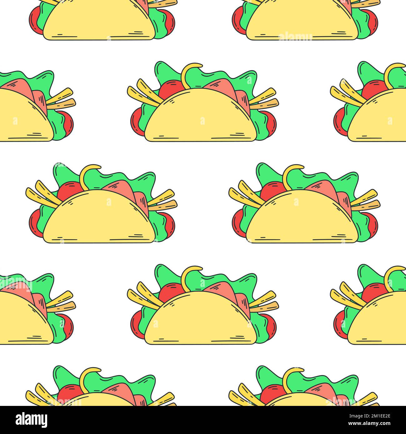 Soft taco white background Stock Vector Images - Alamy