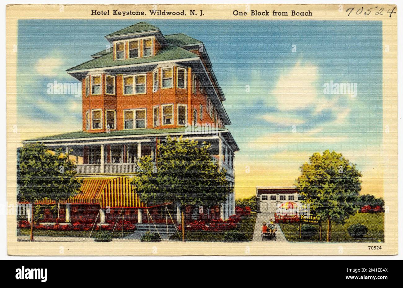 Hotel Keystone, Wildwood, N. J., one block from beach , Hotels, Tichnor ...