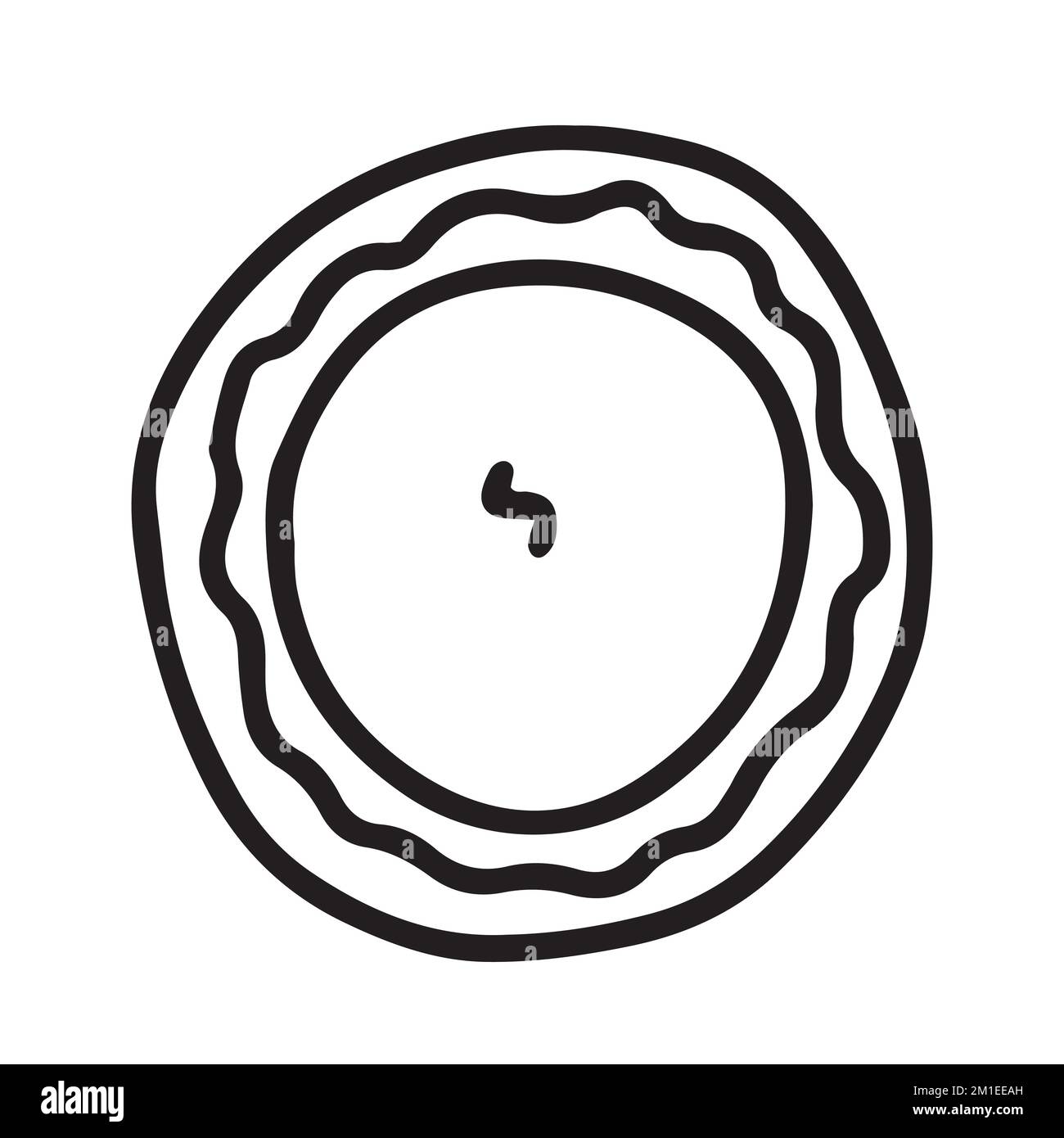 Vector hand drawn candle top view Stock Vector Image & Art - Alamy