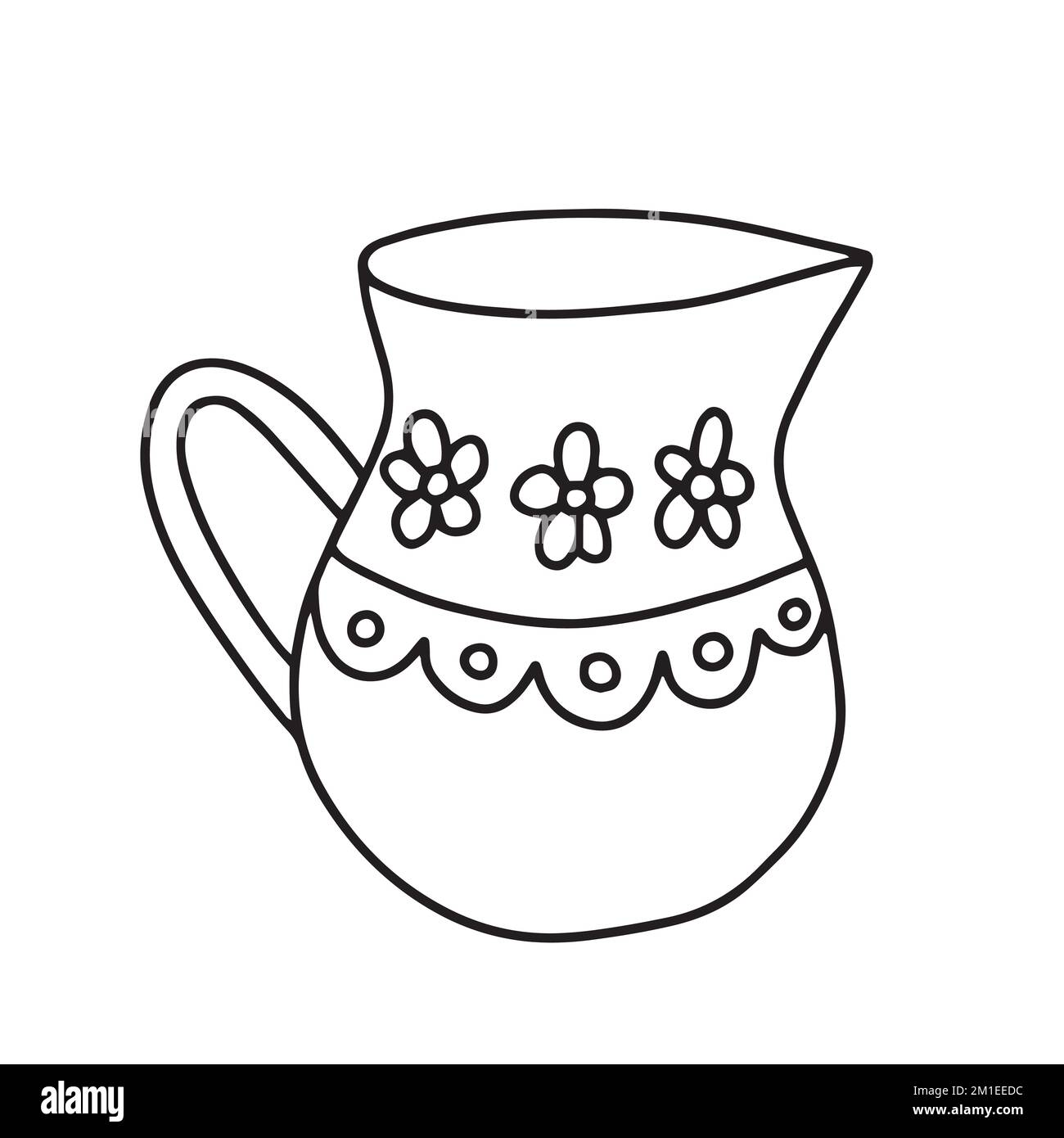 Hand drawn doodle creamer Stock Vector Image & Art - Alamy