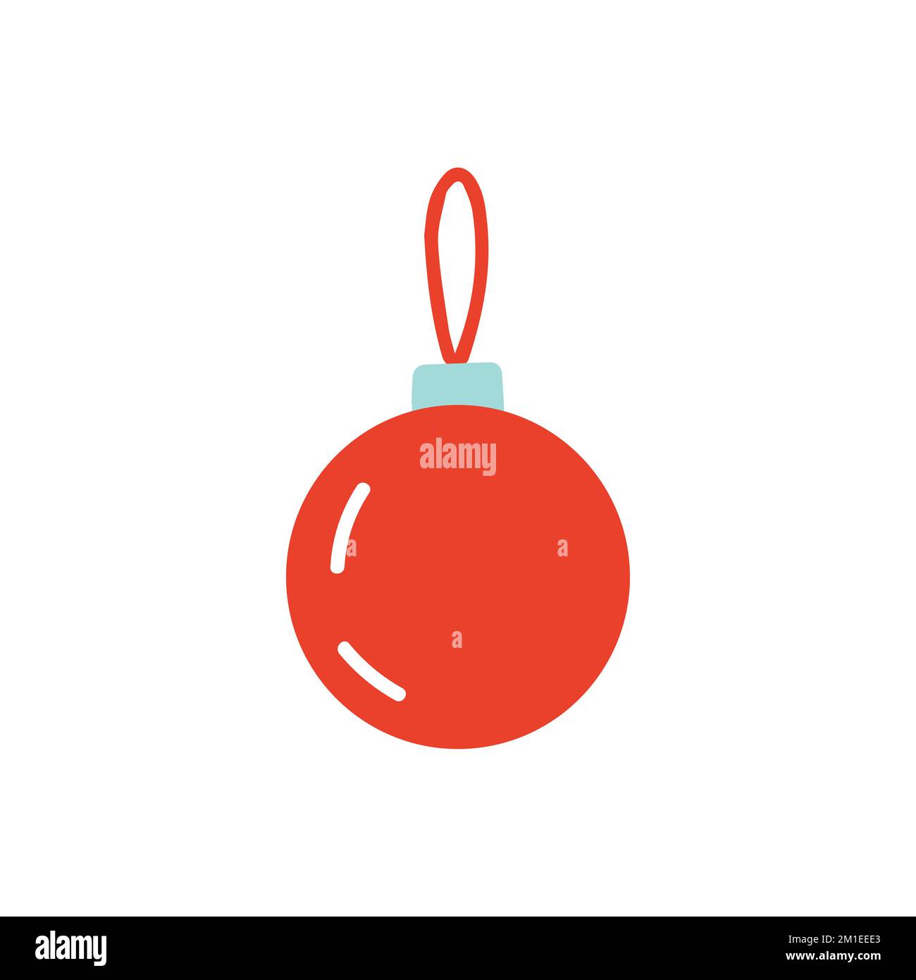 Red Christmas ball Stock Vector Image & Art - Alamy