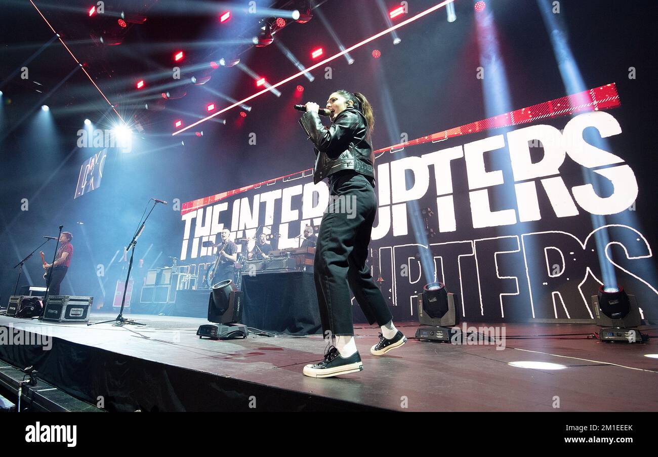 The Interrupters - Aimee Interrupter (Aimee Allen) performs onstage ...