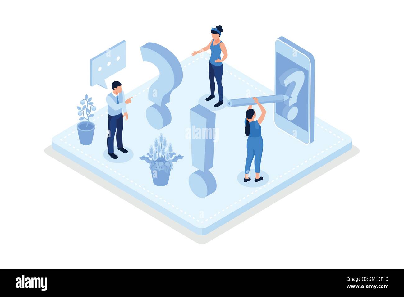 Feedback and review, Characters giving positive feedback to helpdesk ...