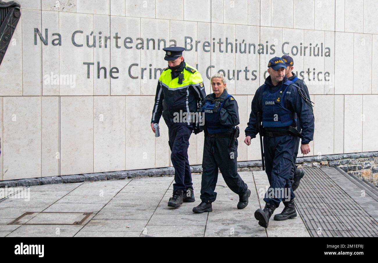 Members of the Garda Public Order Unit outside the Special Criminal ...