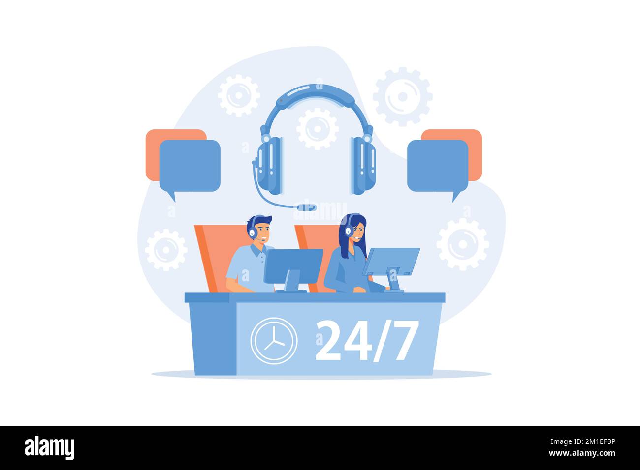 Call handling Stock Vector Images - Alamy