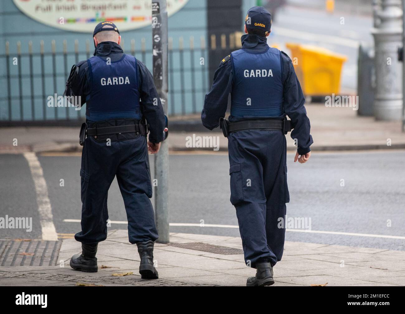 Members of the Garda Public Order Unit outside the Special Criminal ...