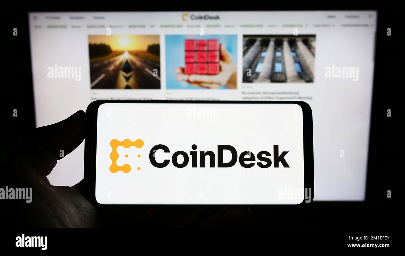 Coindesk logo hi-res stock photography and images - Alamy
