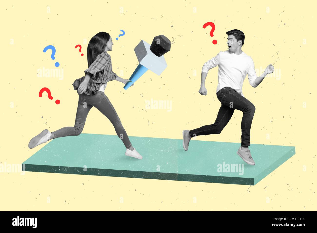 Creative photo 3d collage artwork postcard poster picture of woman ...