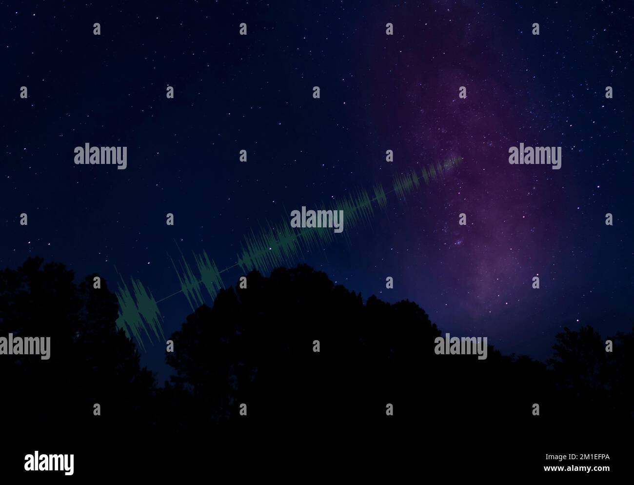 Distant radio signal from space coming to earch Stock Photo - Alamy