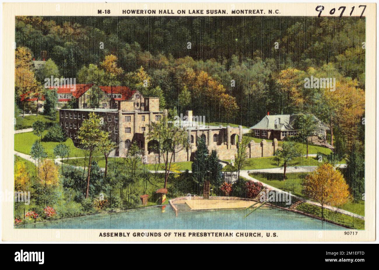 Howerton Hall on Lake Susan, Montreat, N. C., assembly grounds of the ...