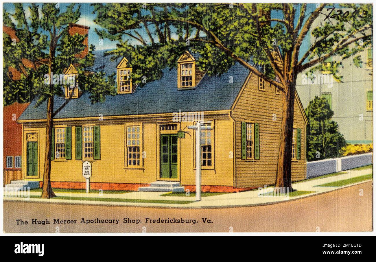 The Hugh Mercer Apothecary Shop, Fredericksburg, Va. , Commercial ...