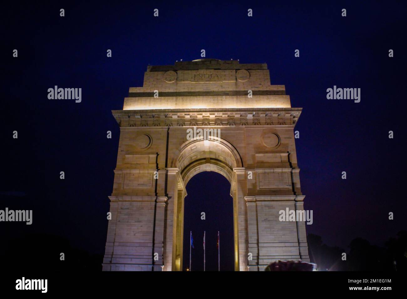 India Gate, Delhi - India - Evening view of tourist on historical place ...