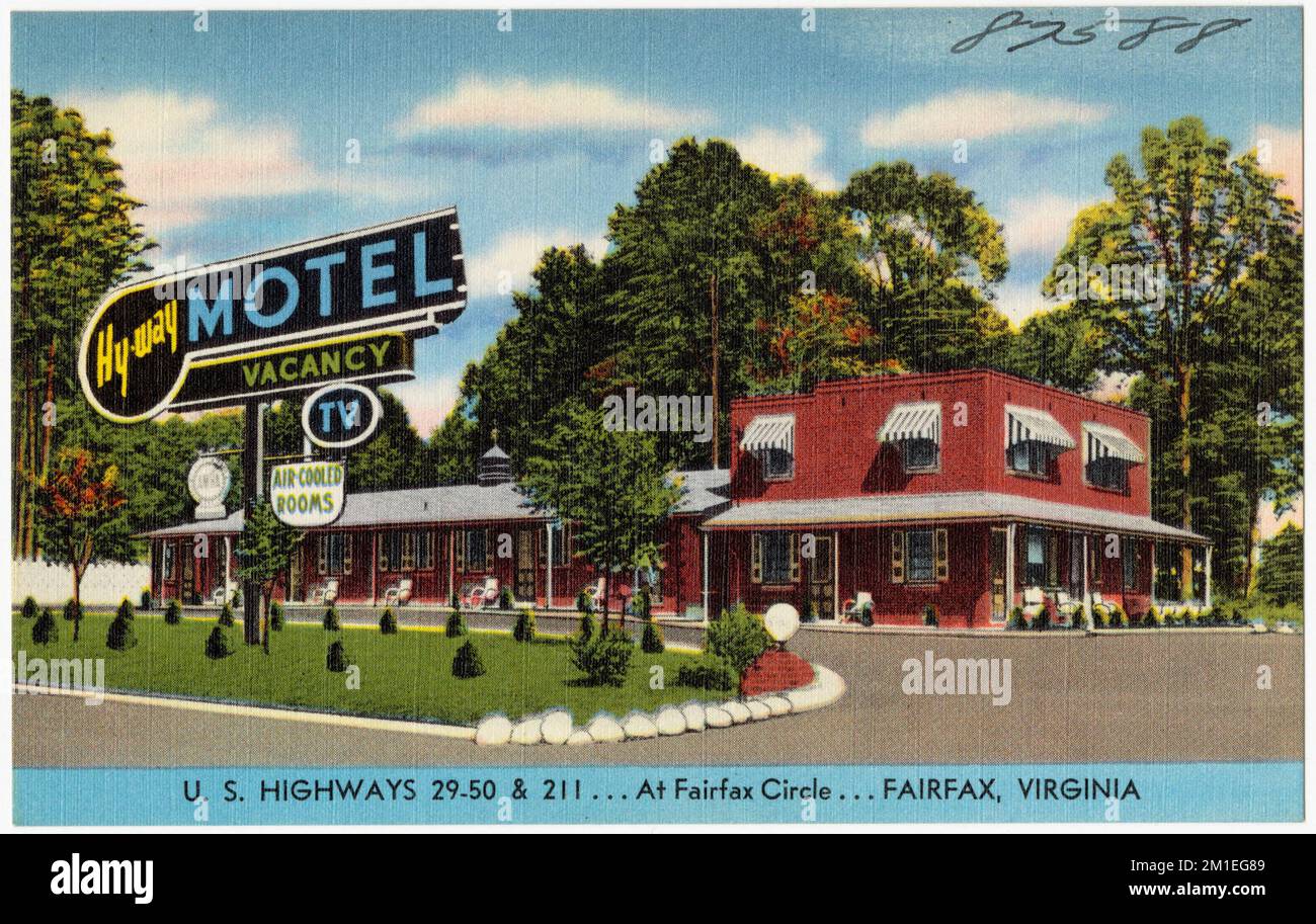 Hy-way Motel, U.S. 29 - 50 & 211... At Fairfax Circle... Fairfax ...
