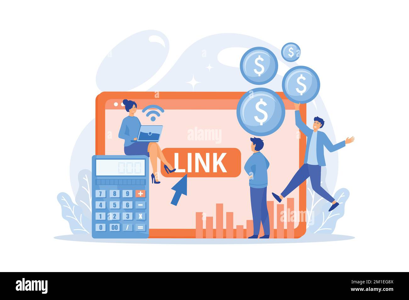 Business analytics, commerce metrics, SEO. Cost per acquisition CPA ...