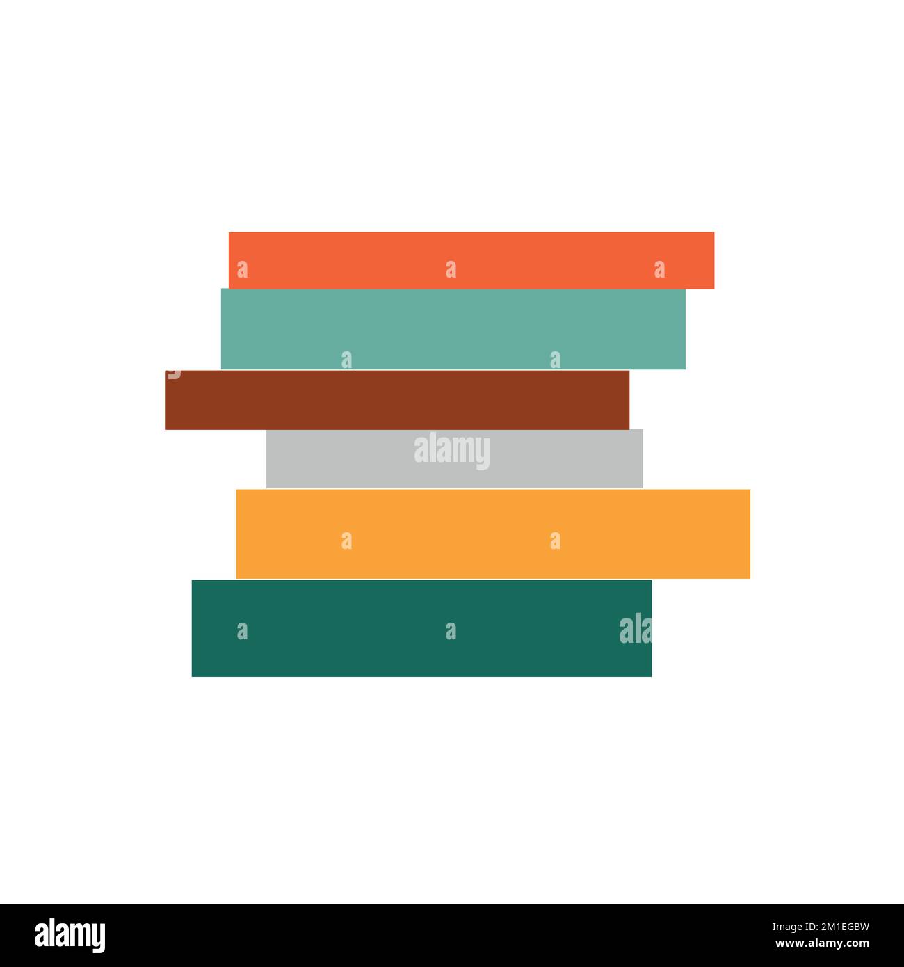Vector stack of books flat style illustration Stock Vector Image & Art ...