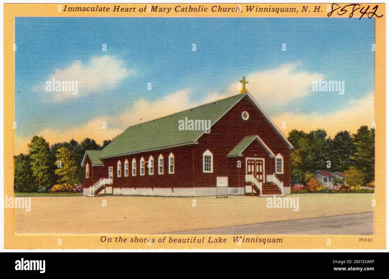 Immaculate Heart of Mary Catholic Church, Winnisquam, N.H., on the ...