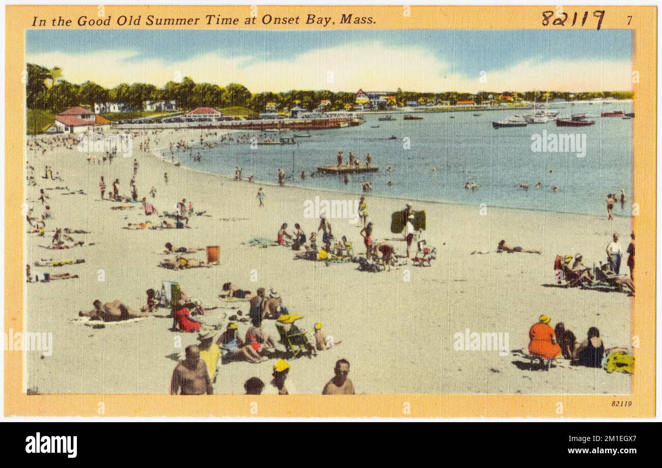 In the good old summertime at Onset Bay, Mass. , Beaches, Tichnor ...