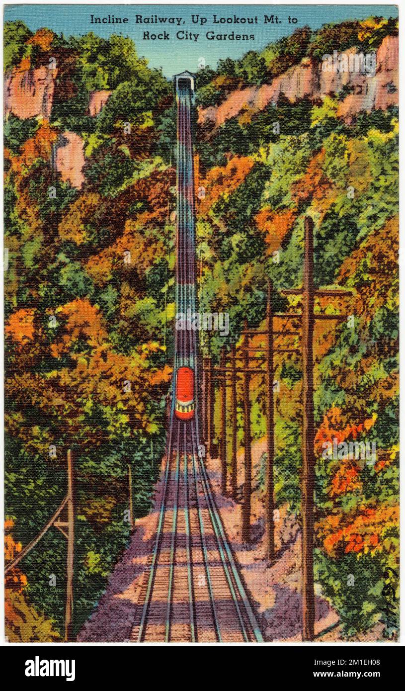 Incline Railway, up Lookout Mt. to Rock City Gardens , Mountains ...