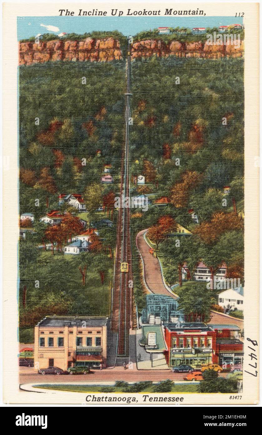 The incline up Lookout Mountain, Chattanooga, Tennessee , Mountains ...