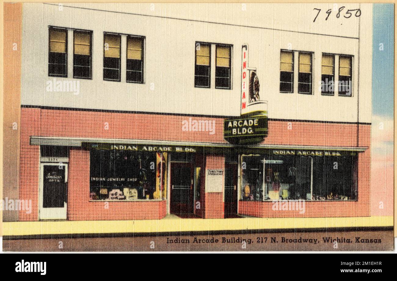 Indian Arcade Building, 217 N. Broadway, Wichita, Kansas , Commercial ...