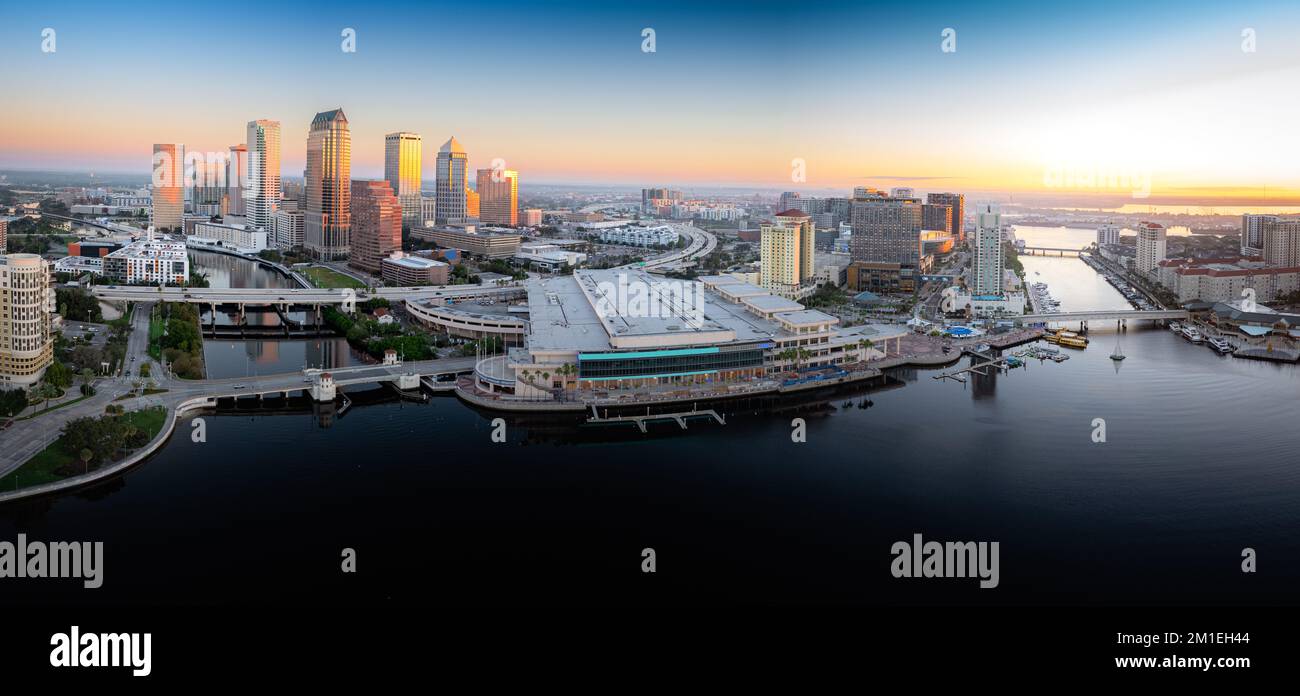 Tampa riverwalk aerial hi-res stock photography and images - Alamy