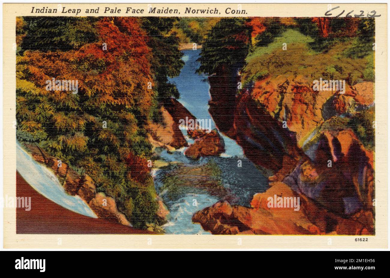 Indian Leap and Pale Face Maiden, Norwich, Conn. , Valleys, Waterfalls ...