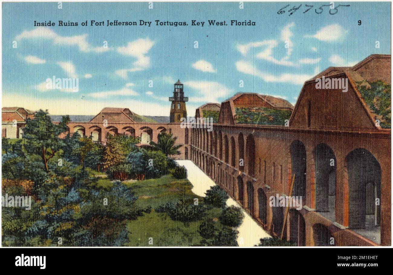 Inside ruins of Fort Jefferson Dry Tortugas, Key West, Florida ...