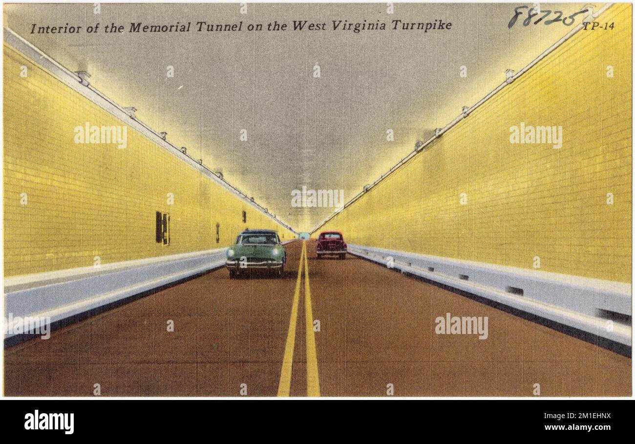 Interior of the Memorial Tunnel on the West Virginia Turnpike , Roads ...