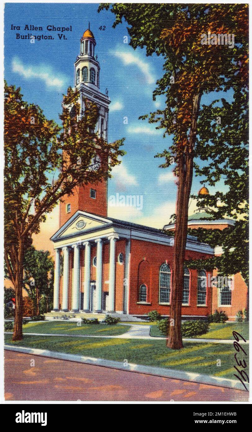 Ira Allen Chapel, Burlington, Vt. , Religious facilities, Tichnor ...