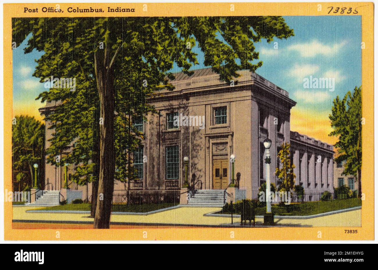 Irwin Gardens and tower of Tabernacle Church of Christ, Columbus ...